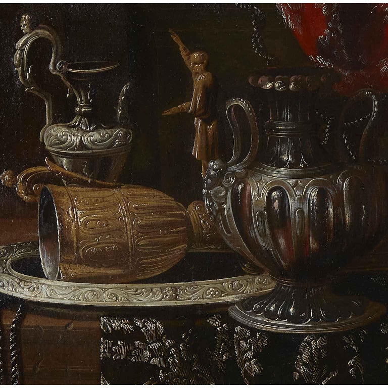 17th Century Italian Pair of Old Master Roman Still Life by Antonio ...