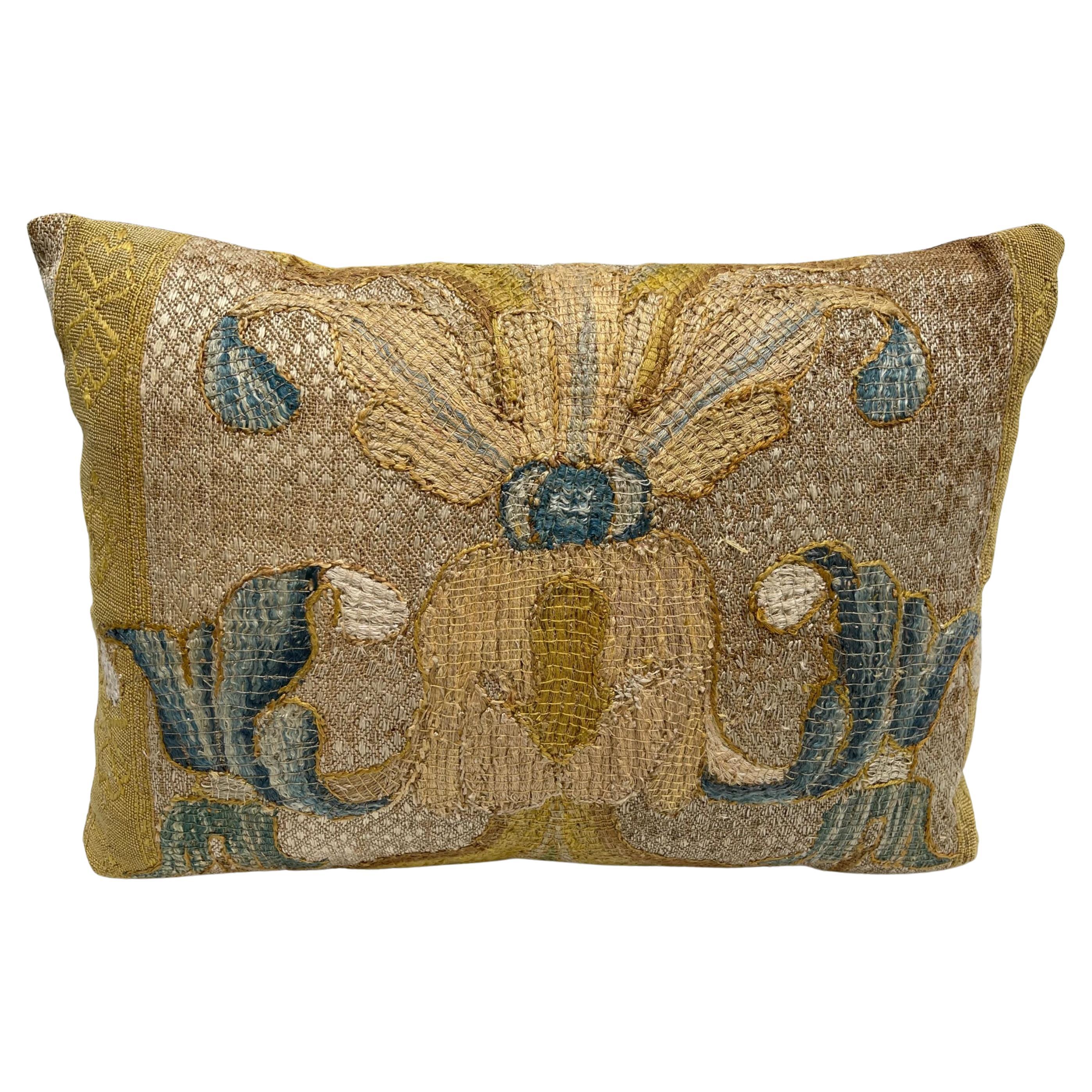 17th Century Florentine Velvet Metallique Pillow For Sale at 1stDibs