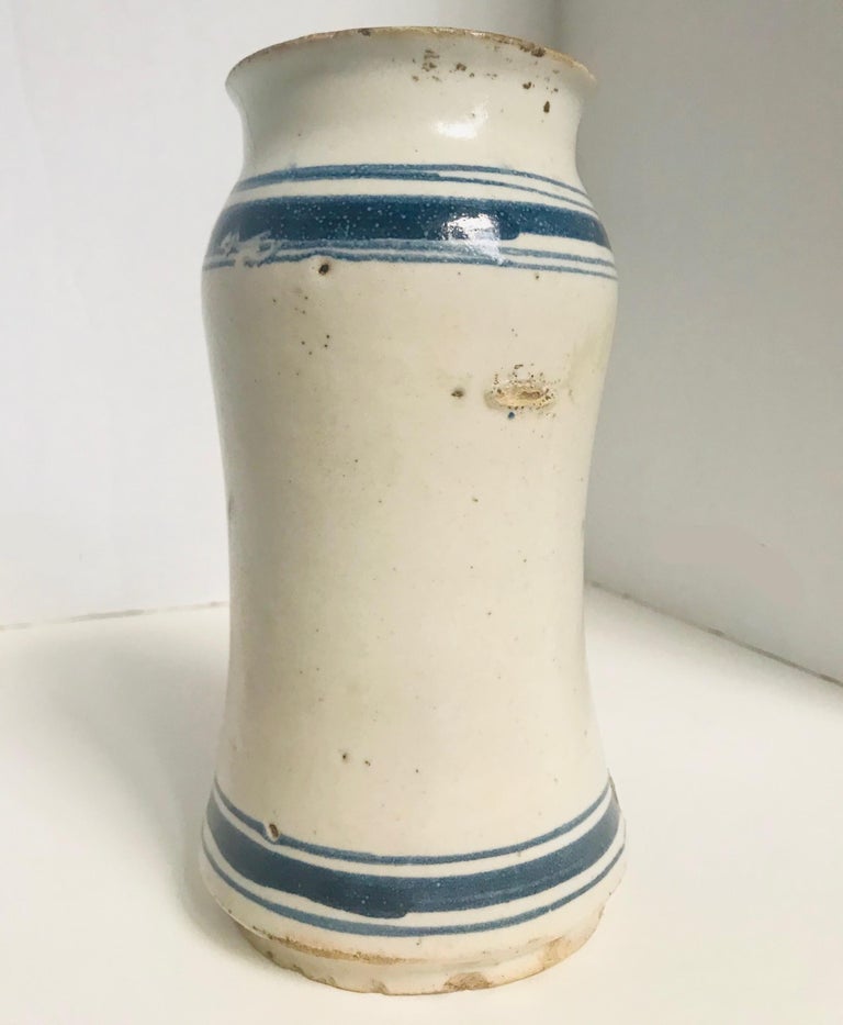 17th Century Italian Majolica Albarello Apothecary Jar at 1stDibs ...