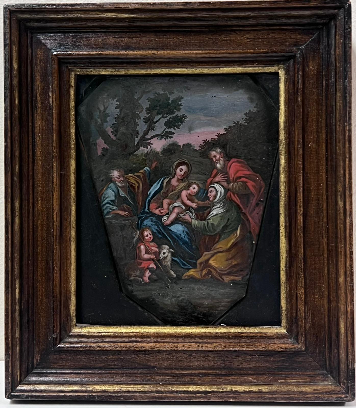 17th Century Italian Old Master - The Holy Family with St. John Very ...