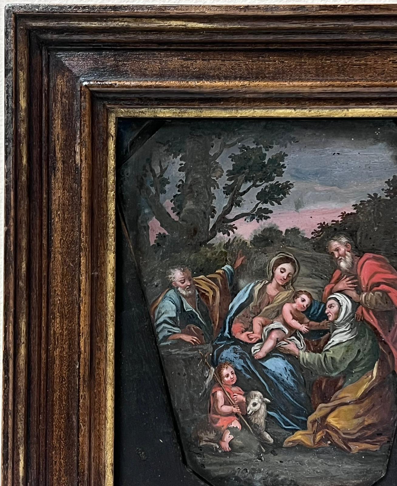 17th Century Italian Old Master - The Holy Family with St. John Very ...