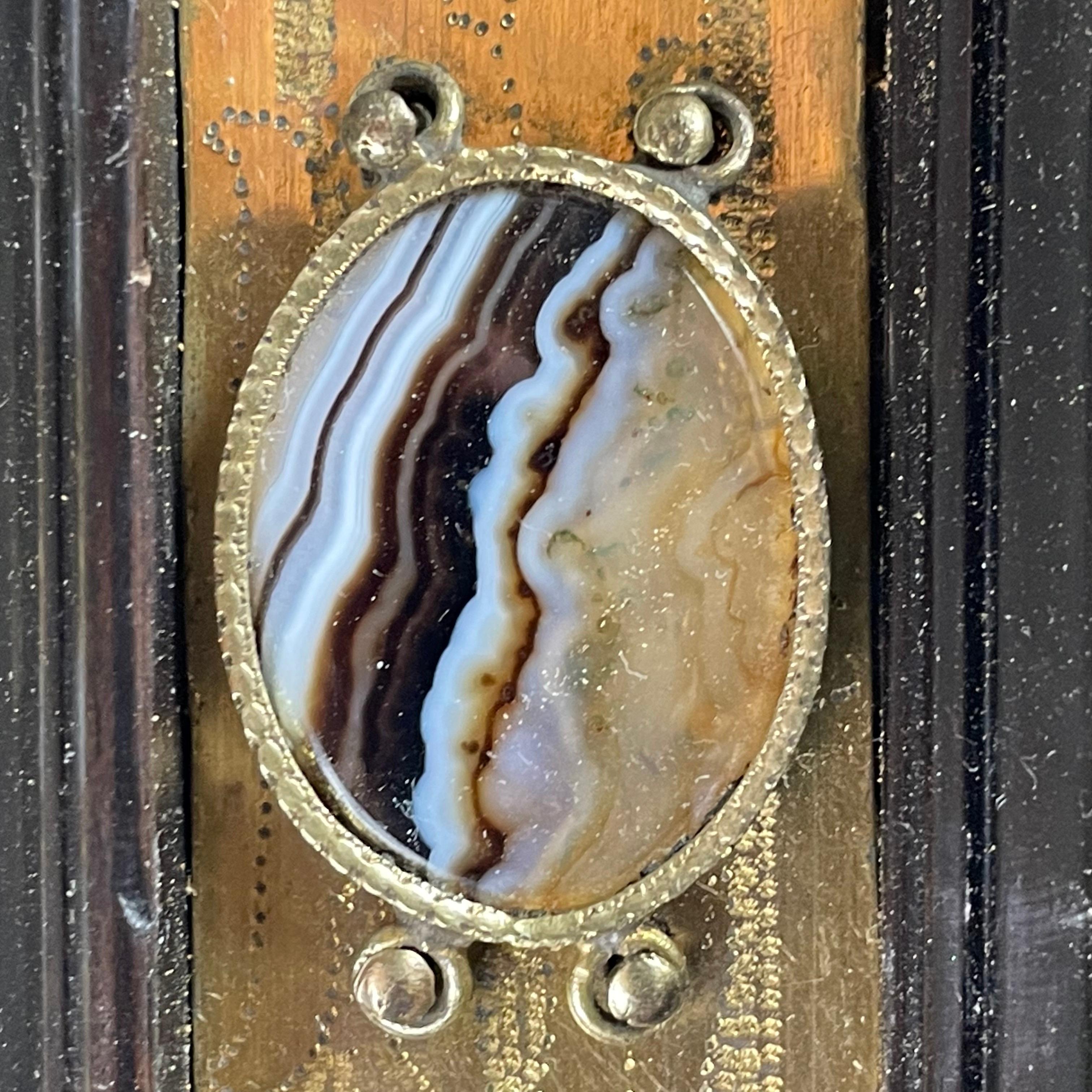 17th Century Italian Mirror From Rome Gilt Bronzes Agates Walnut ...