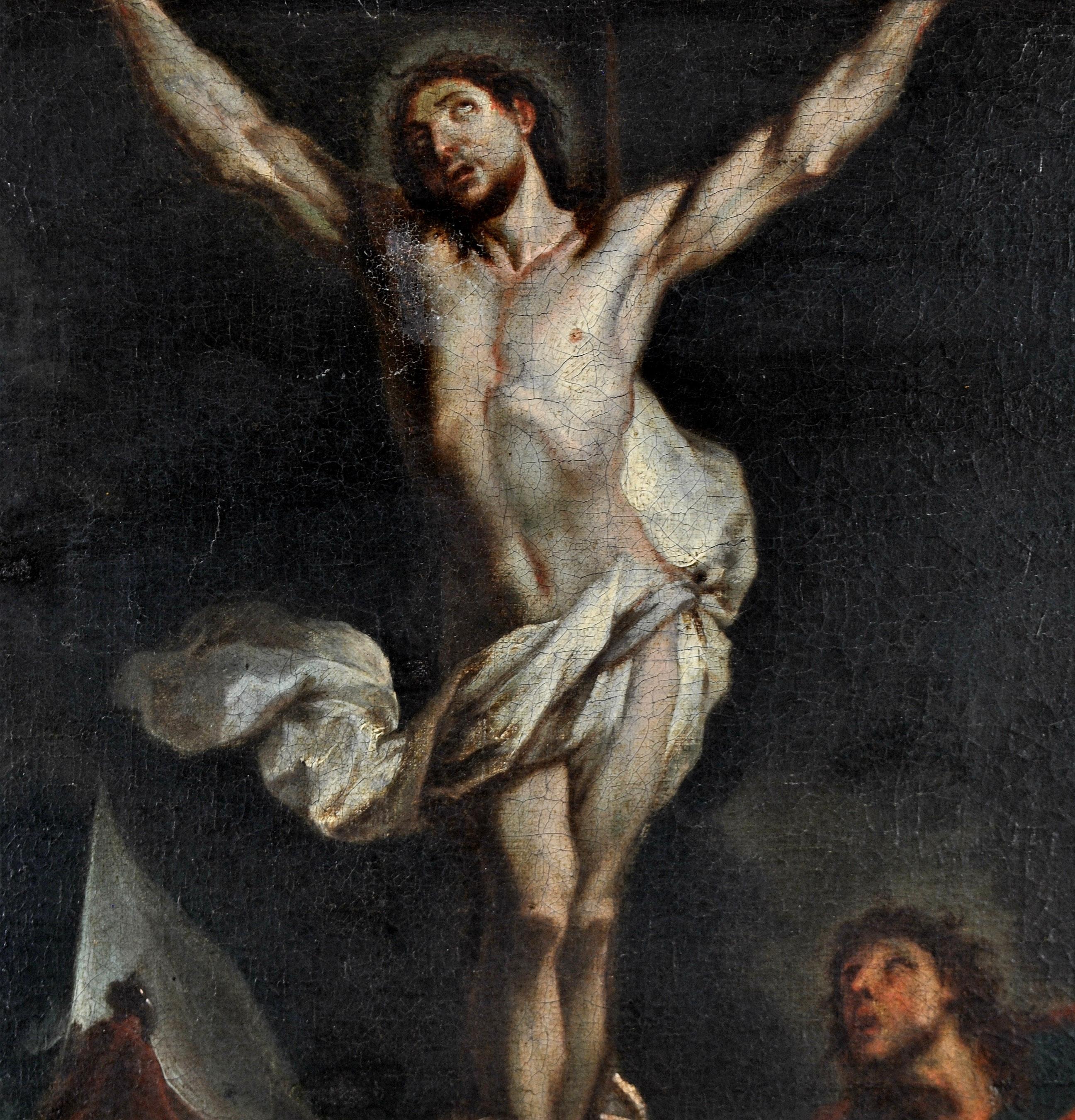 17th Century Italian School - The Crucifixion - 17th Century Italian Old Master Christ Religious ...