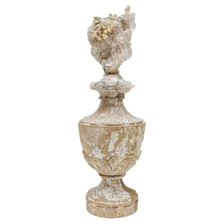 17th Century 'Florence Fragment' Vase with a Crystal Quartz Cluster ...