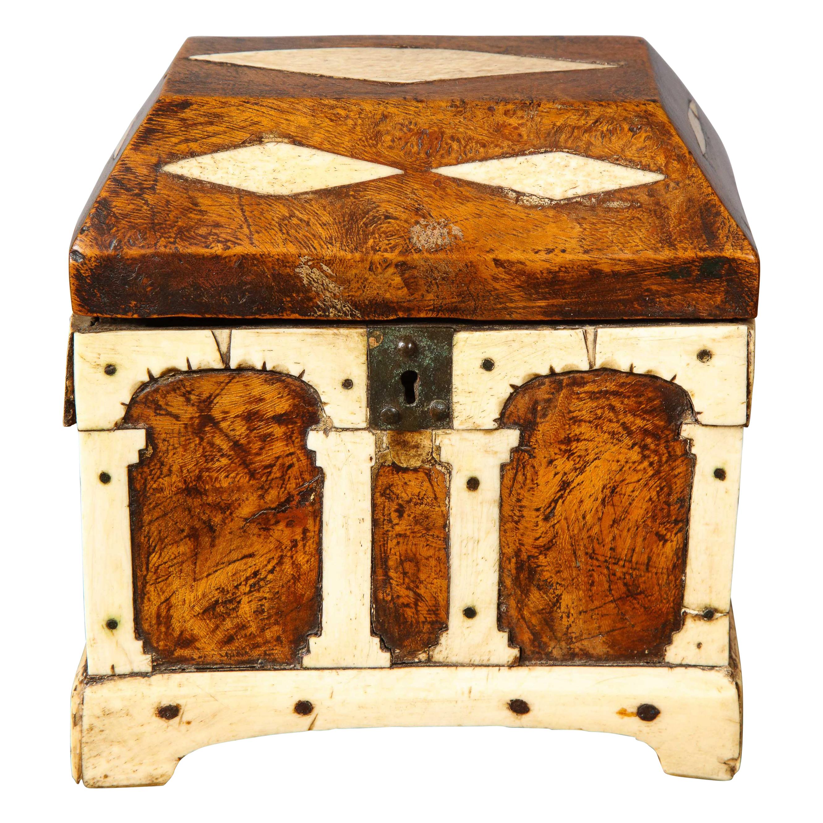Early 19th Century Faux Tortoise Shell Inlaid Box For Sale at 1stDibs ...
