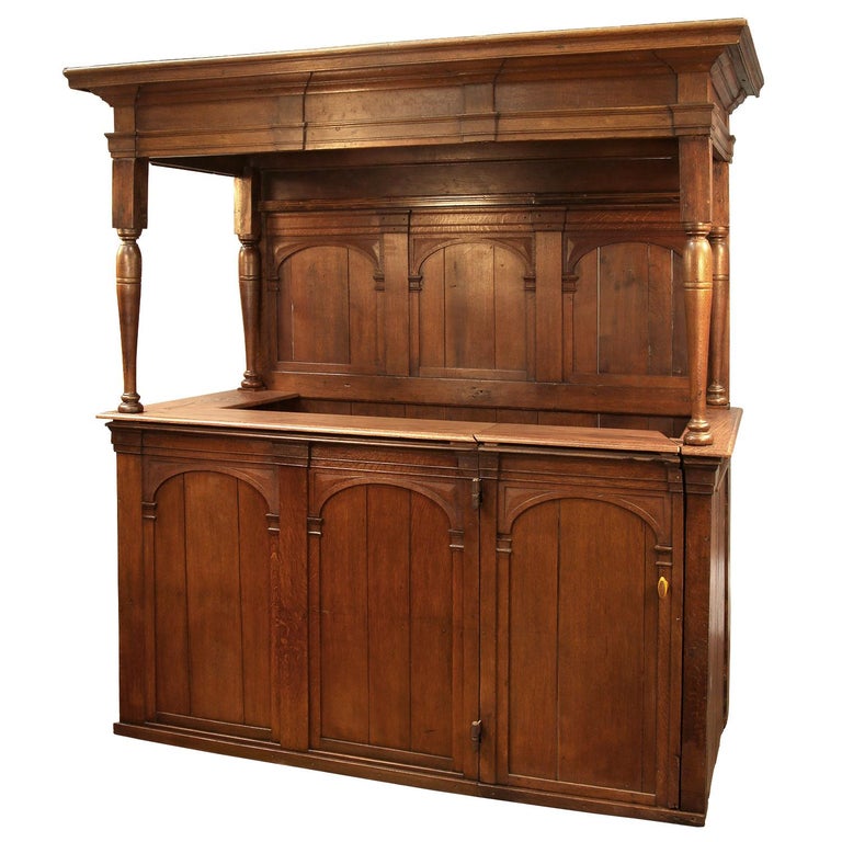 17th Century Large Dutch Private Pew Currently Converted into a Bar For ...