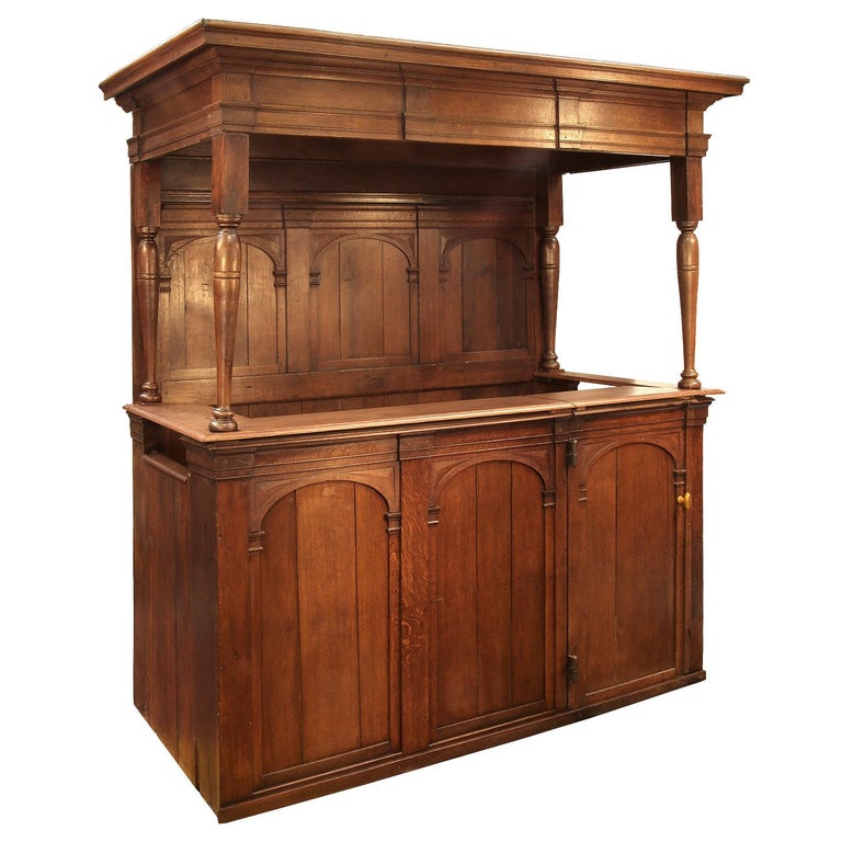 17th Century Large Dutch Private Pew Currently Converted into a Bar For ...