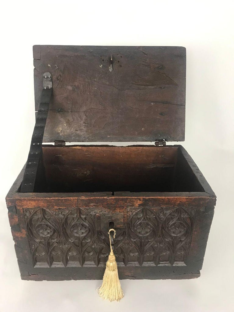 17th Century Medieval Gothic, Period French Valuables Box at 1stDibs