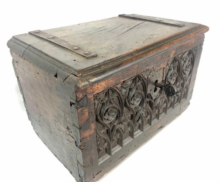 17th Century Medieval Gothic, Period French Valuables Box at 1stDibs