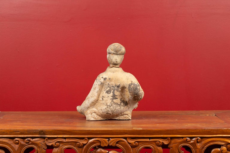 17th Century Ming or Qing Dynasty Chinese Red Terracotta Seated Scribe ...