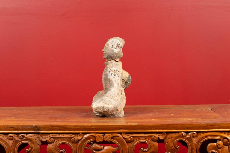 17th Century Ming or Qing Dynasty Chinese Red Terracotta Seated Scribe ...