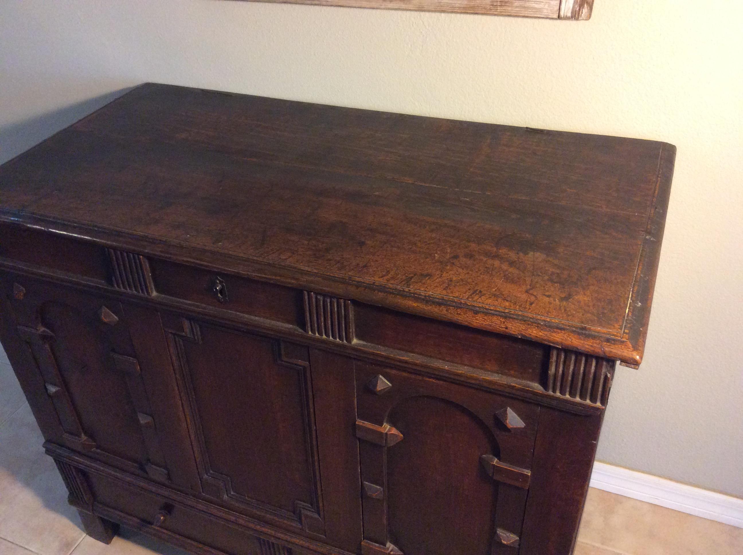 17th Century Oak Coffer / Blanket Chest at 1stDibs