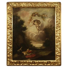 17th Century Oil on Canvas Antique Italian Mythological Painting Death ...