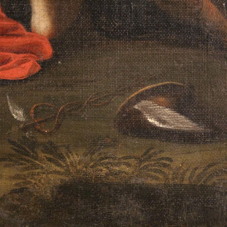 17th Century Oil on Canvas Antique Italian Mythological Painting ...