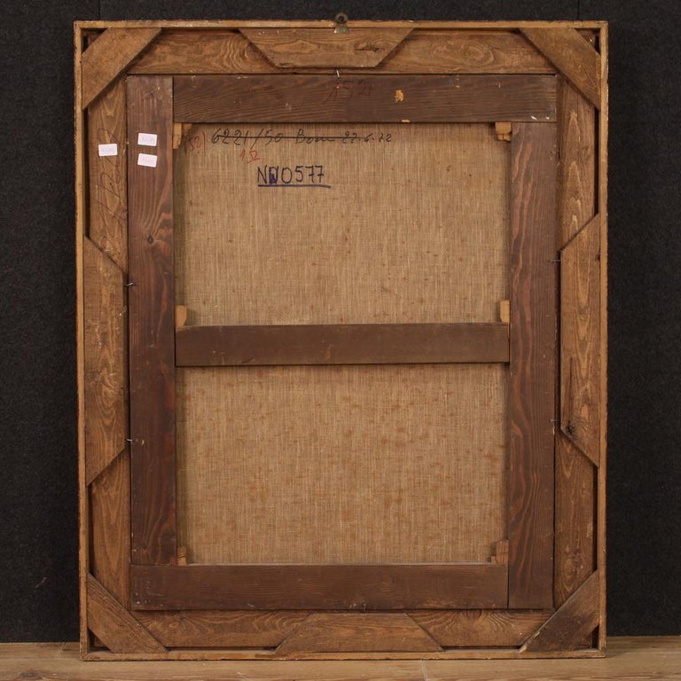 17th Century Oil on Canvas Italian Antique Religious Painting Crucified Christ at 1stDibs