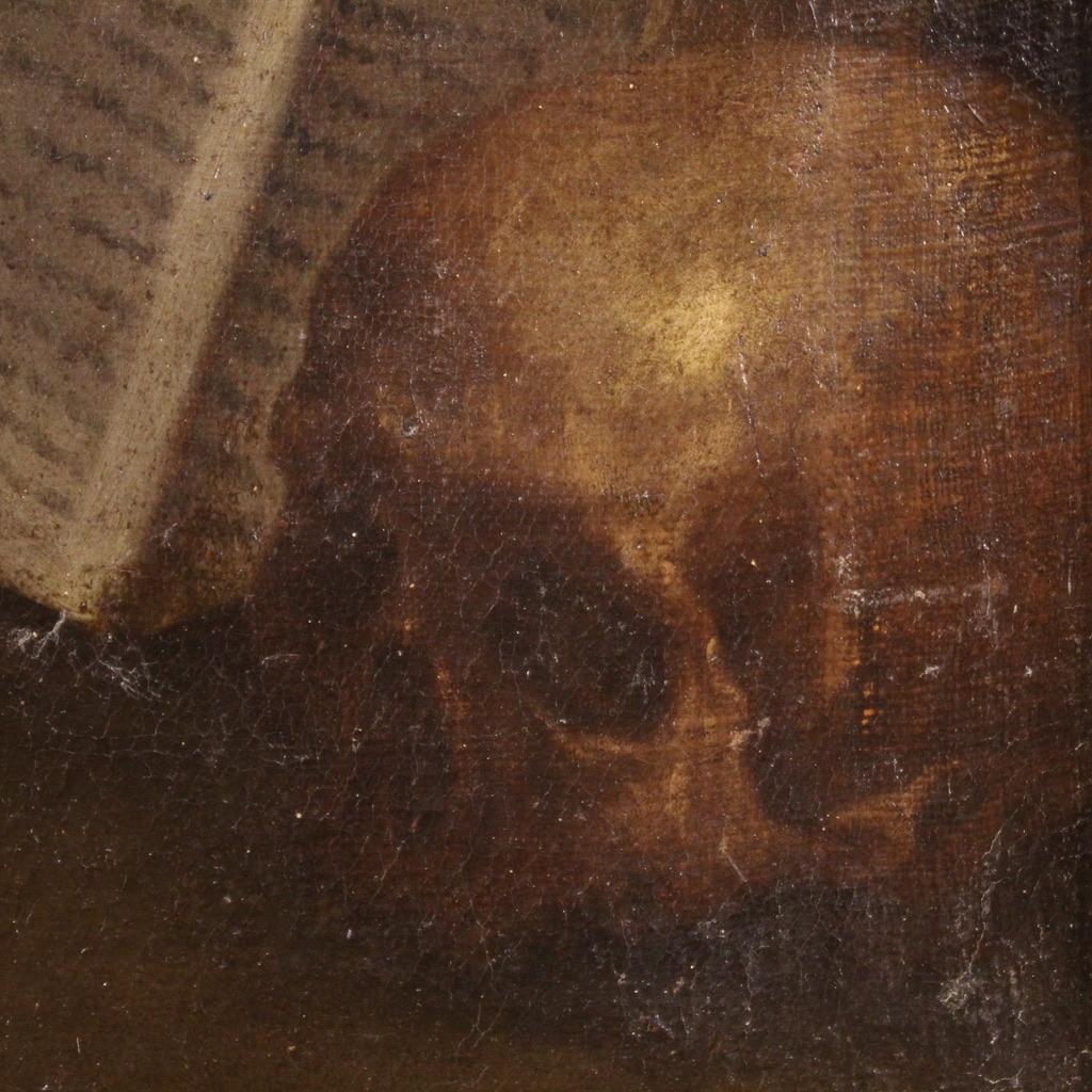 17th Century Oil on Canvas Italian Antique Religious Painting Saint ...
