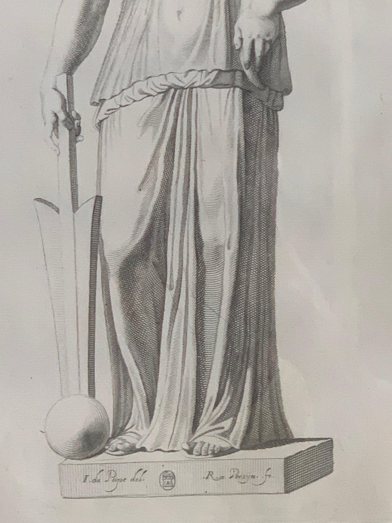 17th Century Old Master Engravings of Roman Statue, Galleria ...