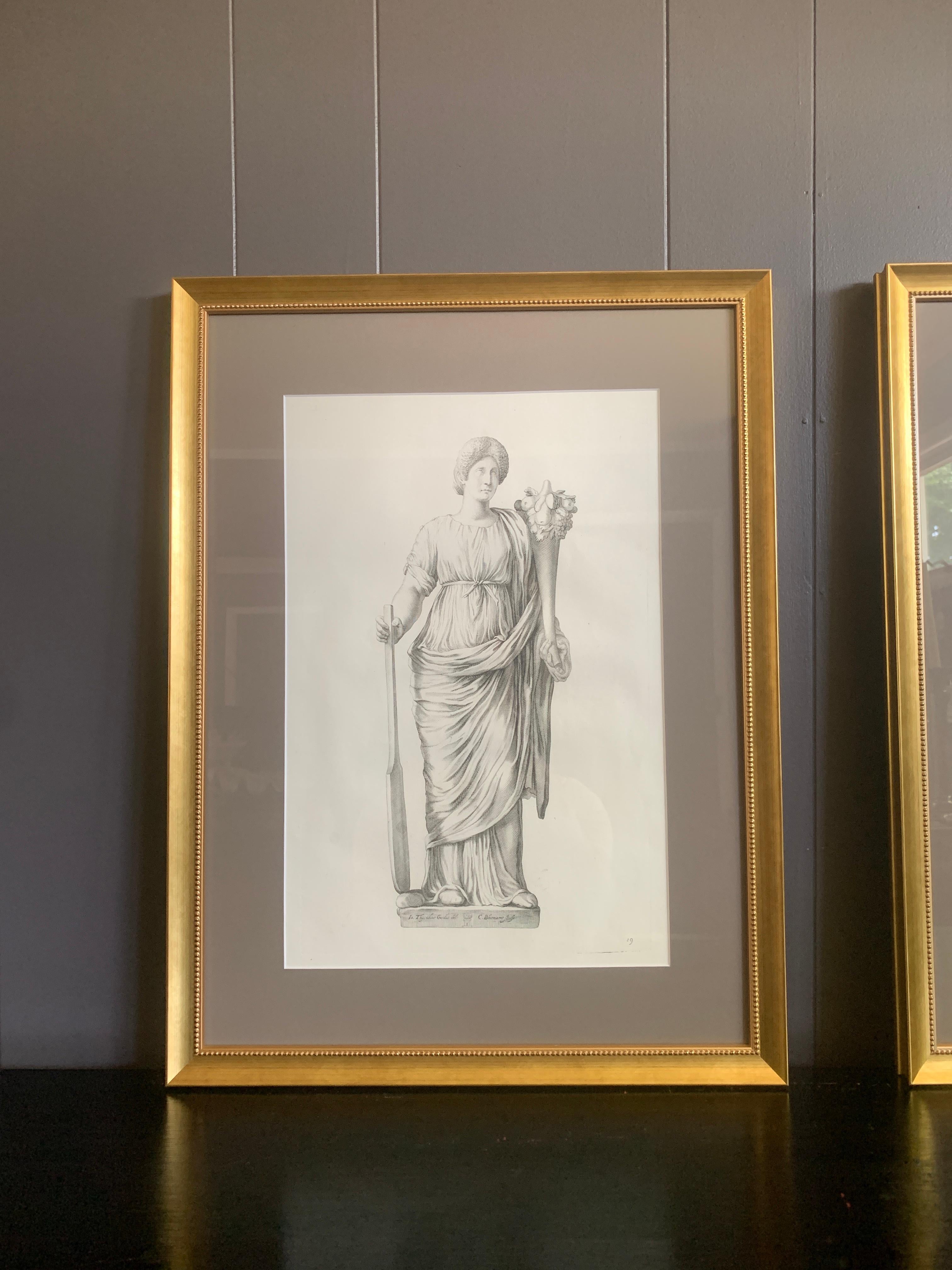 17th Century Old Master Engravings of Roman Statues, Set of Six For ...