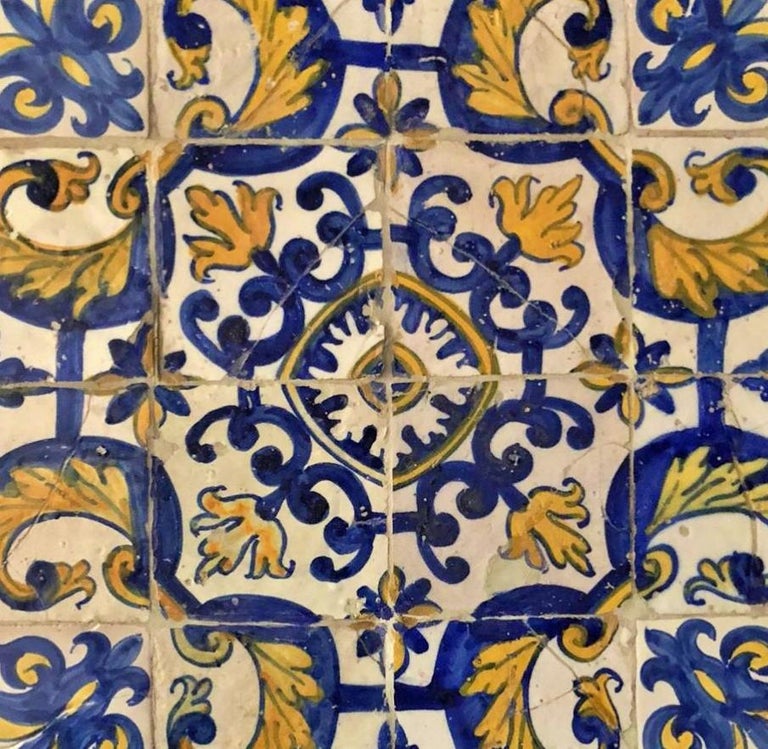 17th century Portuguese Tile Panel For Sale at 1stDibs