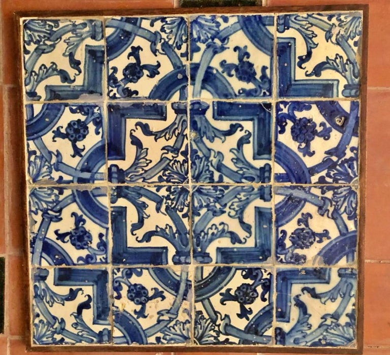 17th Century Portuguese Tile Panel For Sale at 1stDibs