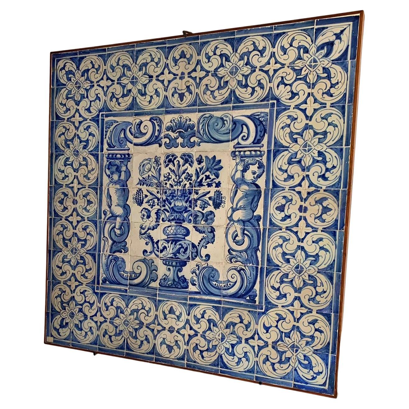 17th Century, Portuguese Tile Panel Representing "The Saint" For Sale ...