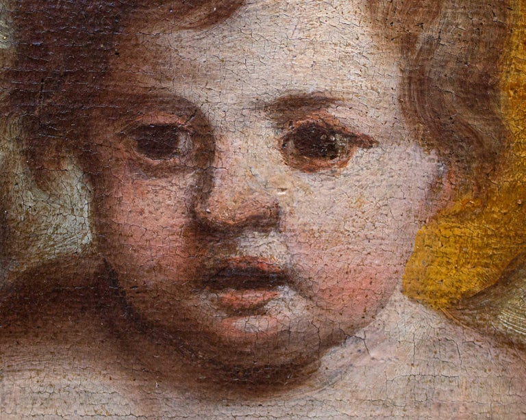 Peinture à l'huile sur toile des musiciens de Putti du 17ème siècle ...