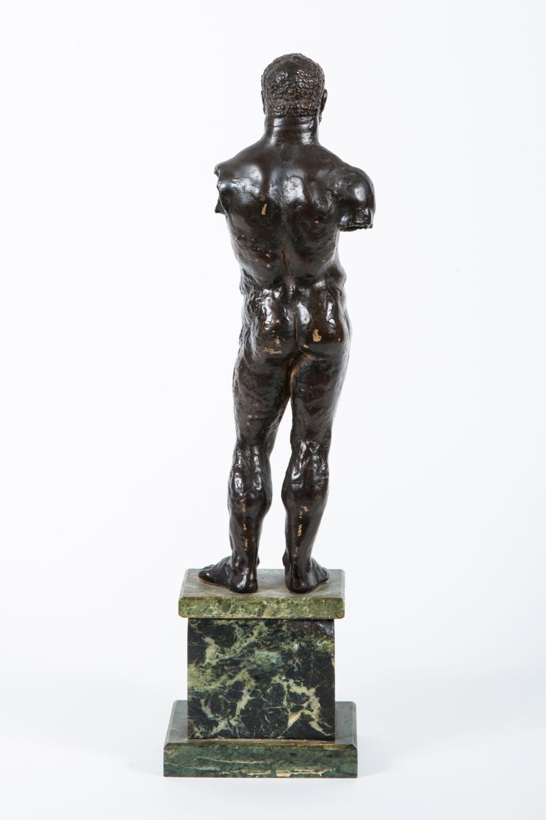 17th Century Renaissance Patinated Bronze Figure of Hercules at 1stDibs