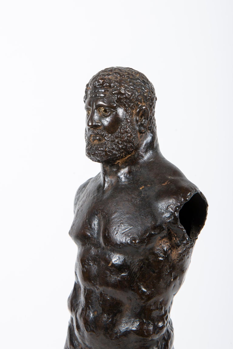 17th Century Renaissance Patinated Bronze Figure of Hercules at 1stDibs