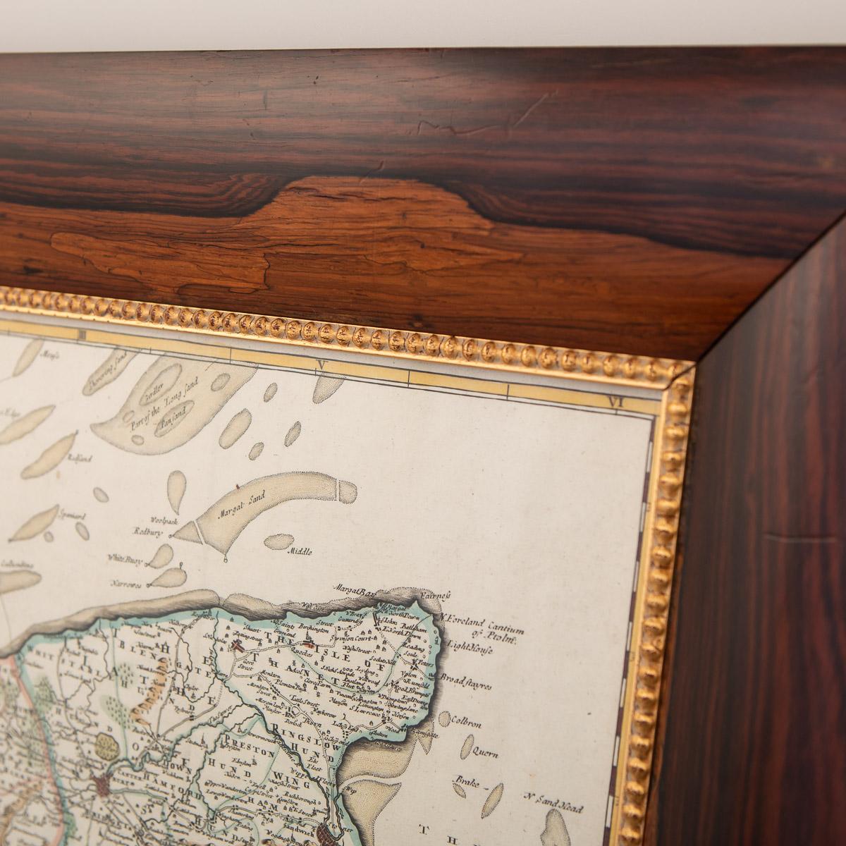 17th Century Robert Morden Map of Kent, C.1695 at 1stDibs | kent mao