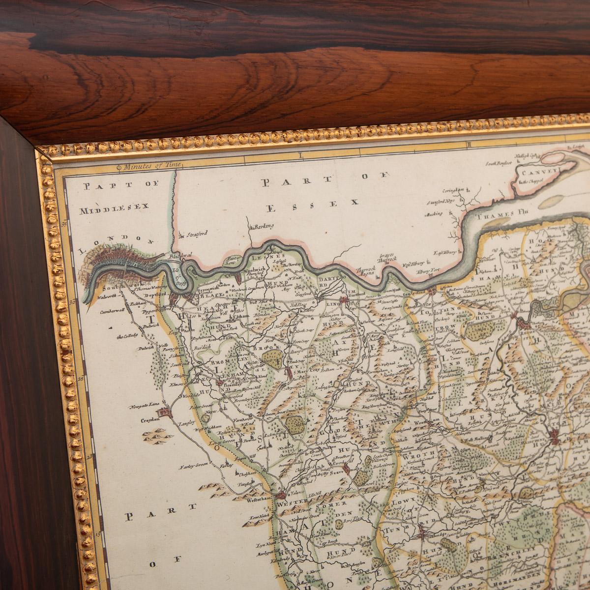 17th Century Robert Morden Map of Kent, C.1695 at 1stDibs | kent mao