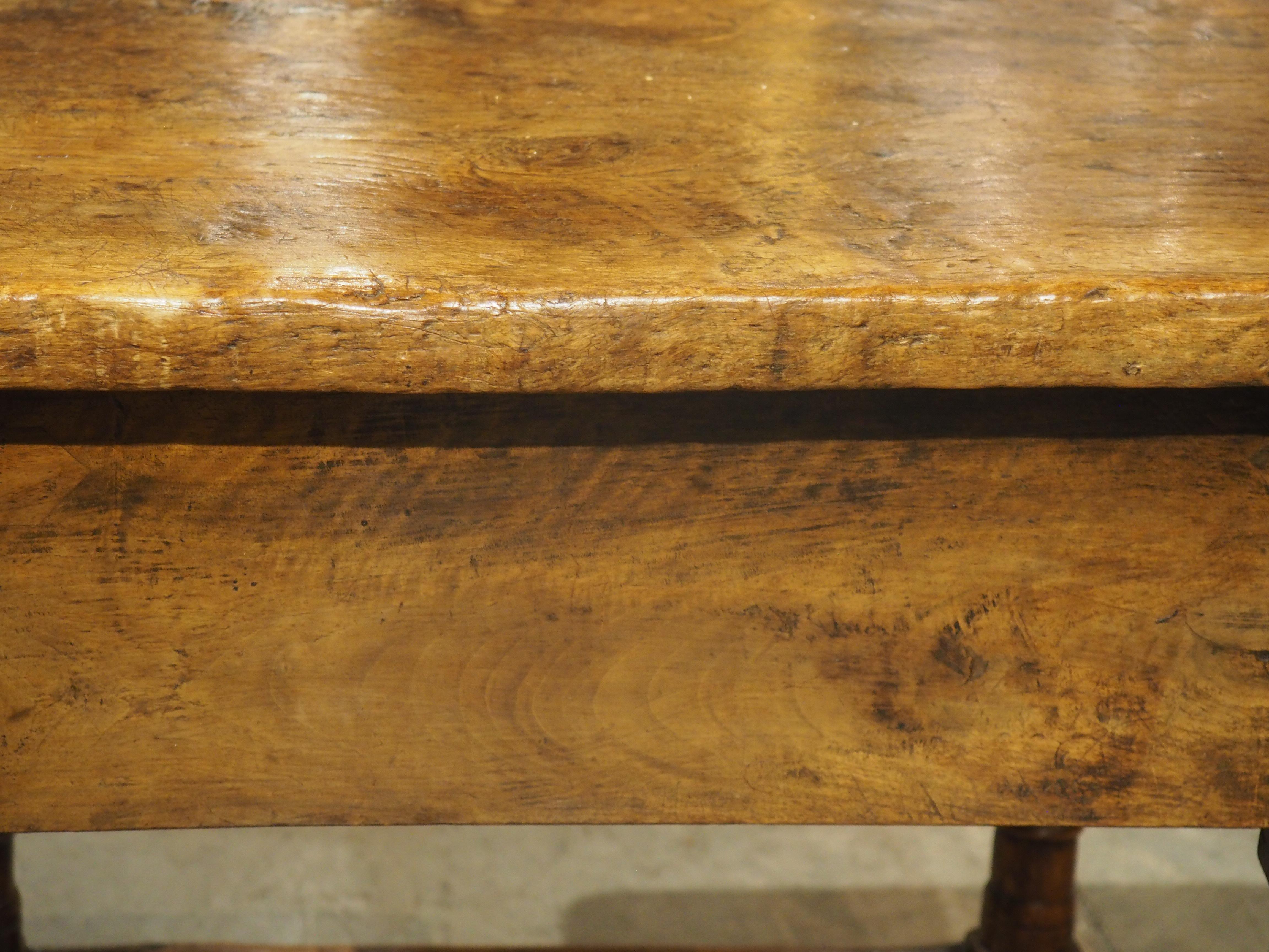 17th Century Single Oak Plank Side Table from Spain For Sale at 1stDibs