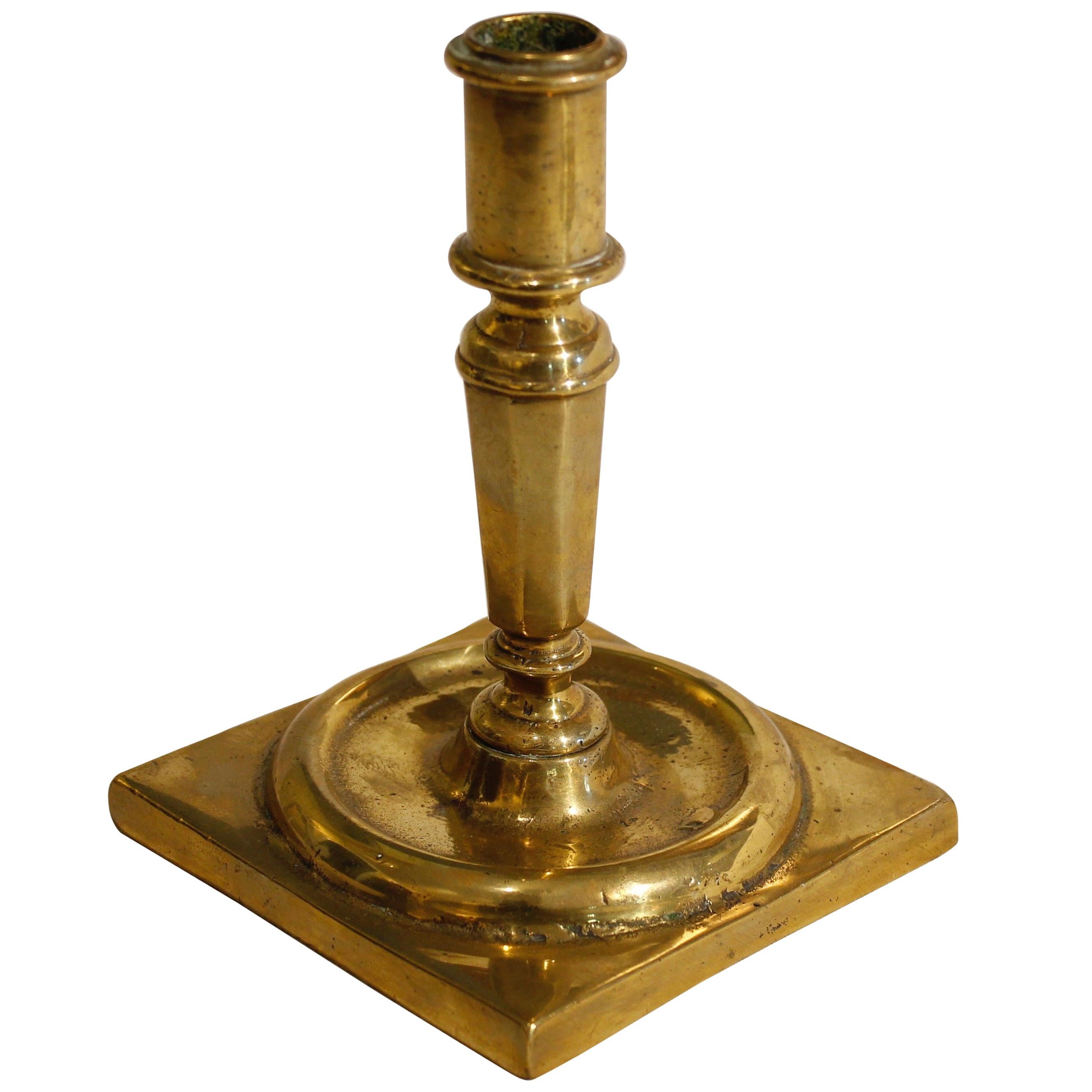 17th Century Brass Candlestick, France, circa 1690 For Sale at 1stdibs