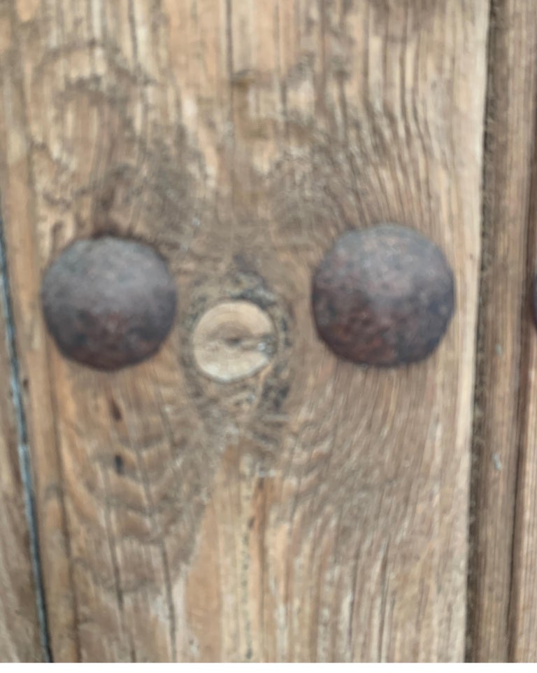 17th Century Spanish Chestnut Wood Door with Iron For Sale at 1stDibs