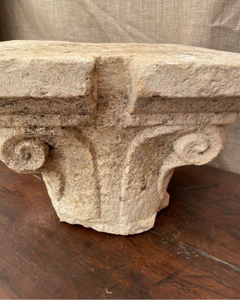 17th Century Spanish Limestone Capital from Seville at 1stDibs