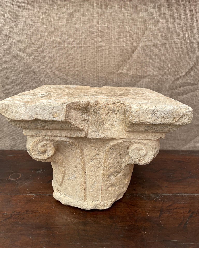 17th Century Spanish Limestone Capital from Seville at 1stDibs