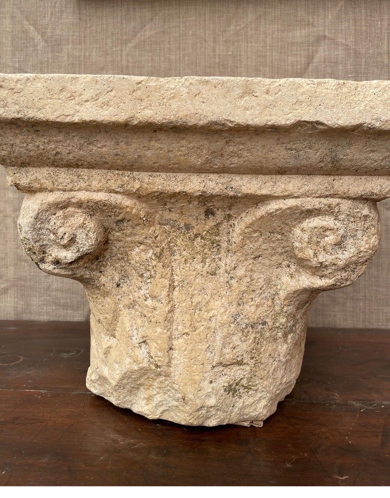 17th Century Spanish Limestone Capital from Seville at 1stDibs