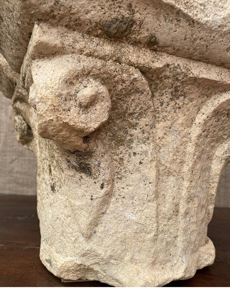 17th Century Spanish Limestone Capital from Seville at 1stDibs