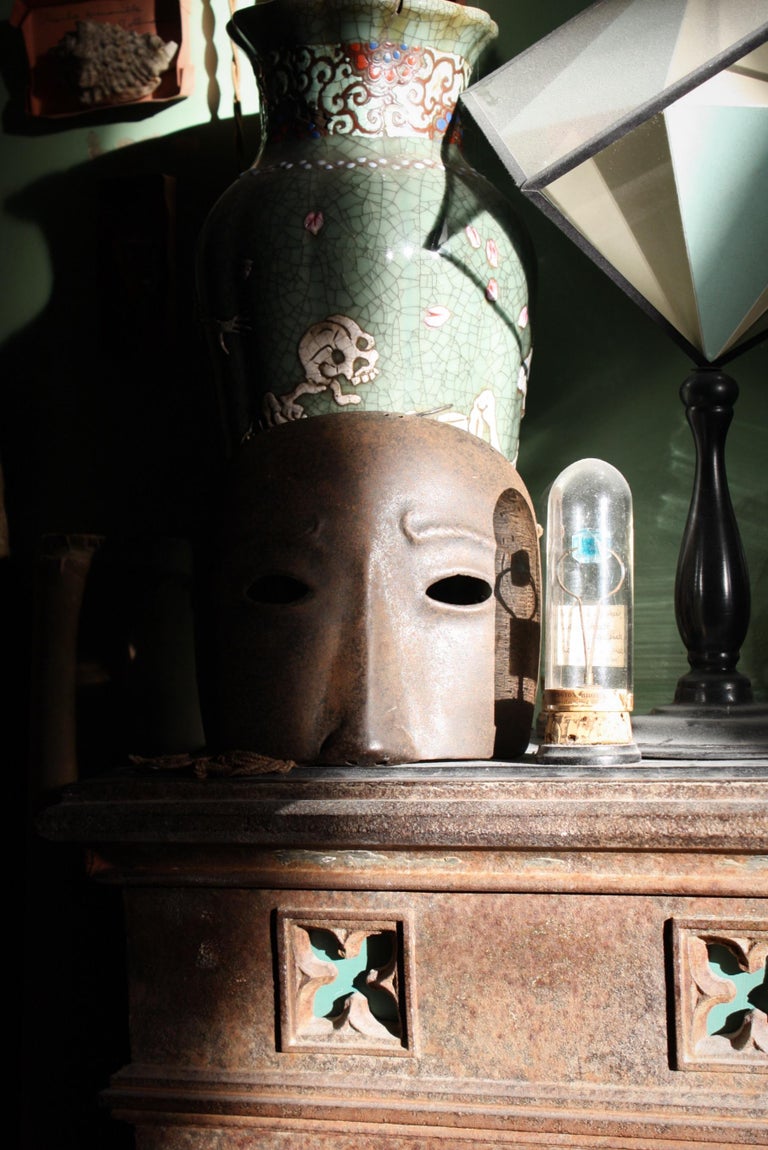 17th Century Steel Hangman's Executioners Mask Macabre Curio Memento ...