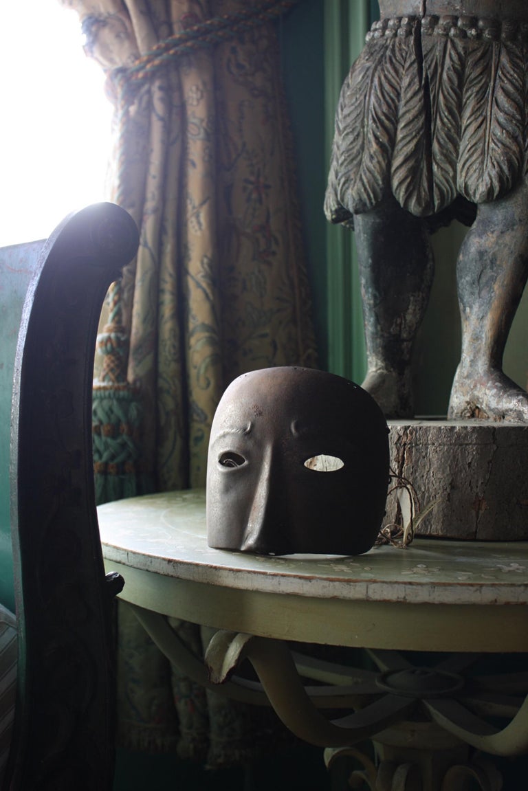 17th Century Steel Hangman's Executioners Mask Macabre Curio Memento ...