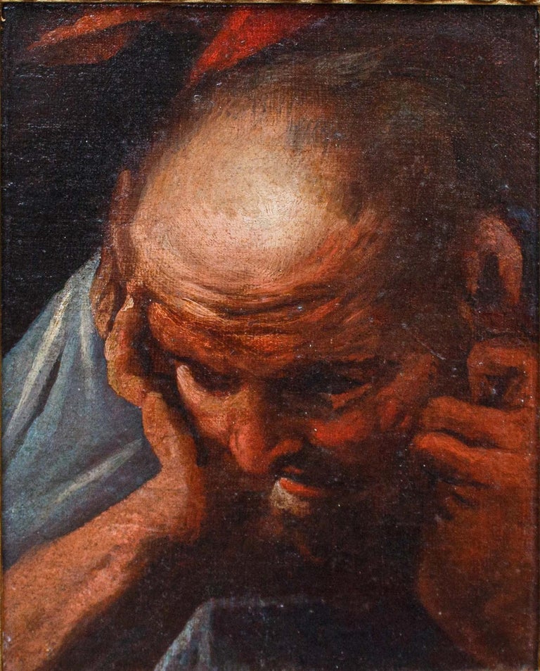 17th Century Study of a male face Oil on canvas by Antonio Zanchi For ...