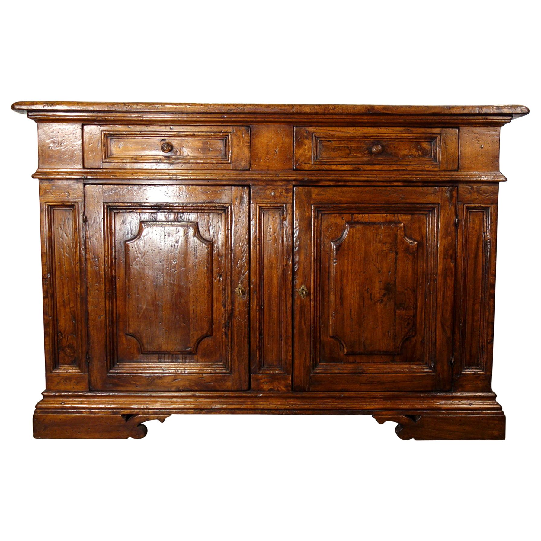 Large Rustic Pine Credenza For Sale at 1stDibs