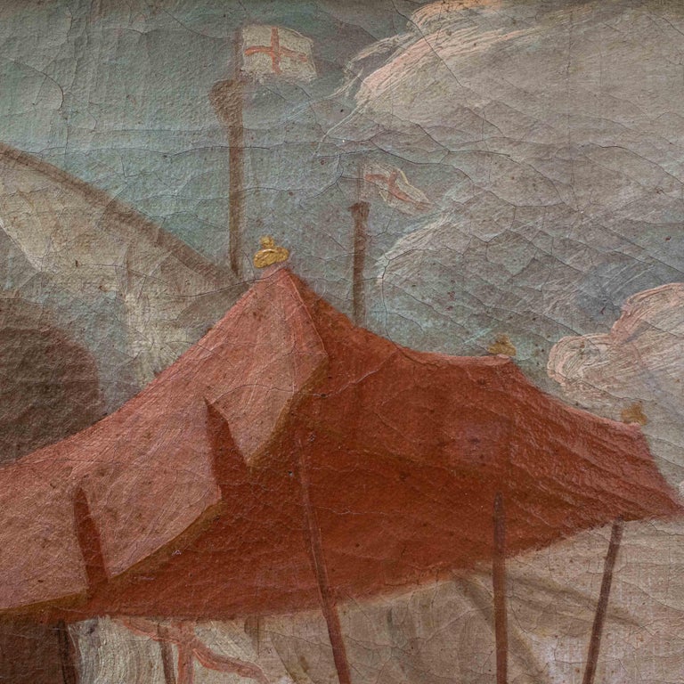 17th Century The transport of the ashes of the Baptist Oil on canvas ...