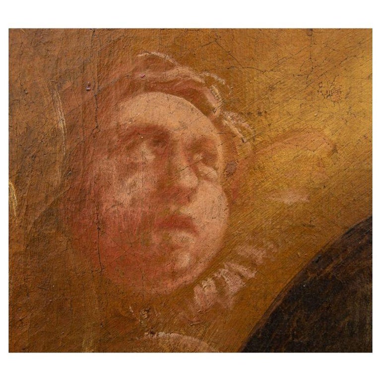 17th Century Virgin of the Assumption Painting Oil on Canvas For Sale ...