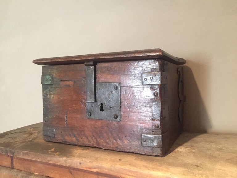 17th Century Walnut Offering Box at 1stDibs