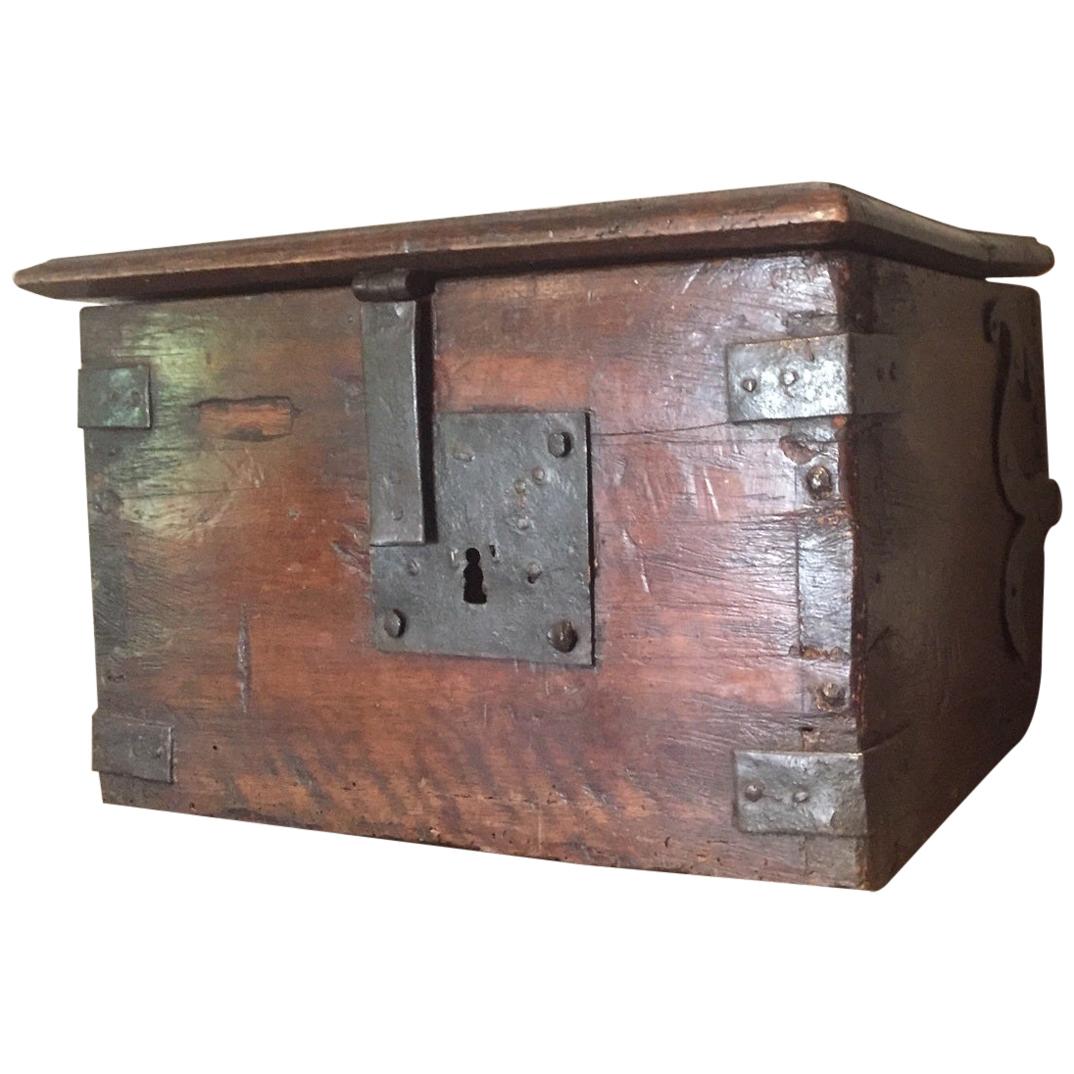 17th Century Walnut Offering Box at 1stDibs