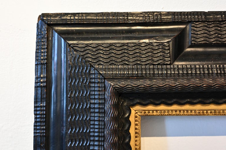 17th Picture Frame, Flame Strip Frame Netherlands Around 1650 Old ...