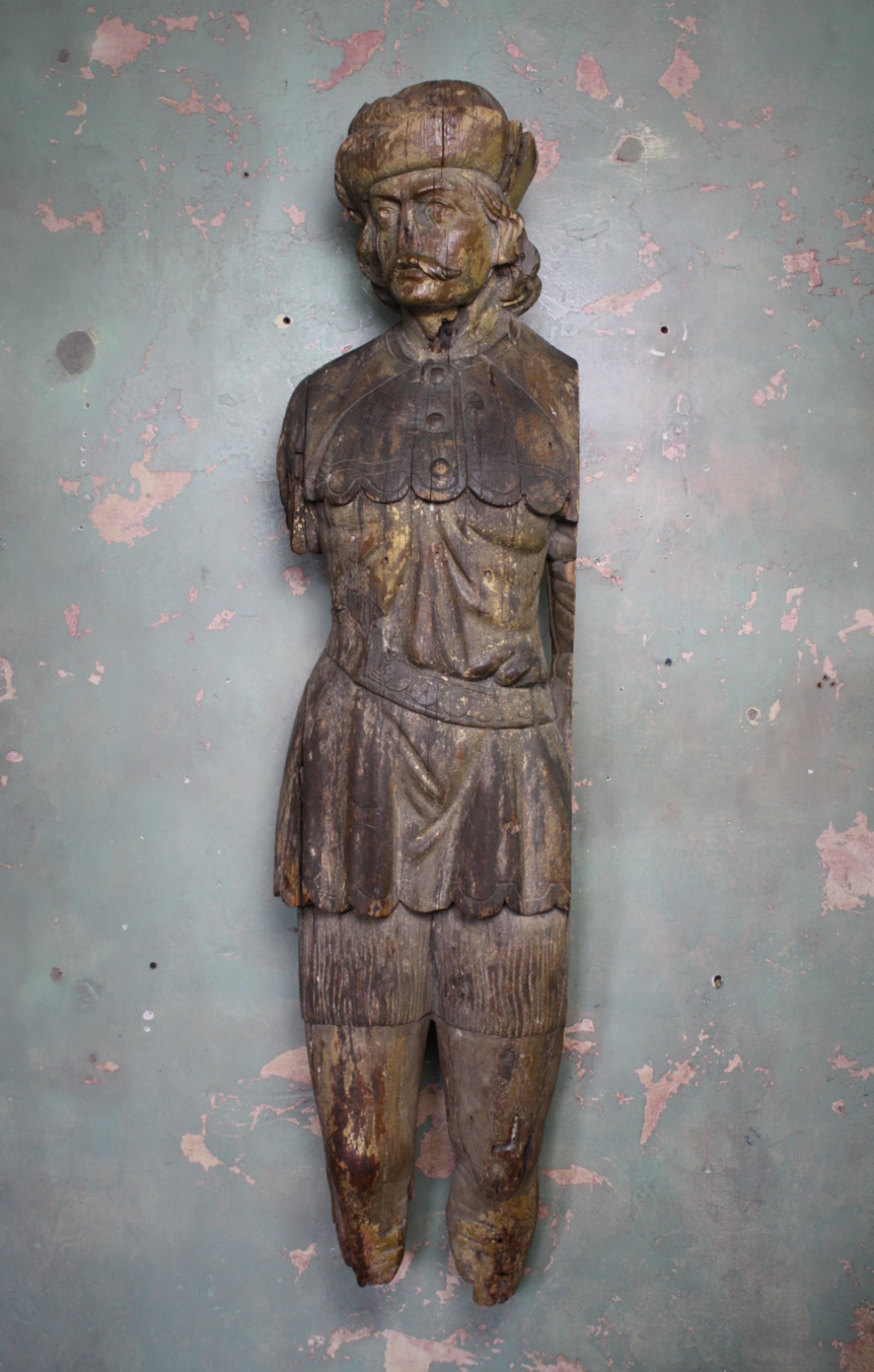 17th Century Carved Nautical Maritime Ships Stern Gilt Decoration ...