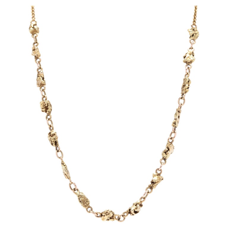 18/14K Nugget Chain, 14K Nuggets, 18K Chain For Sale at 1stDibs