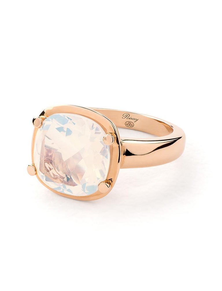 18 Carat Gold and Milky Quartz Ring, Rose Gold, Filles Antik Collection ...