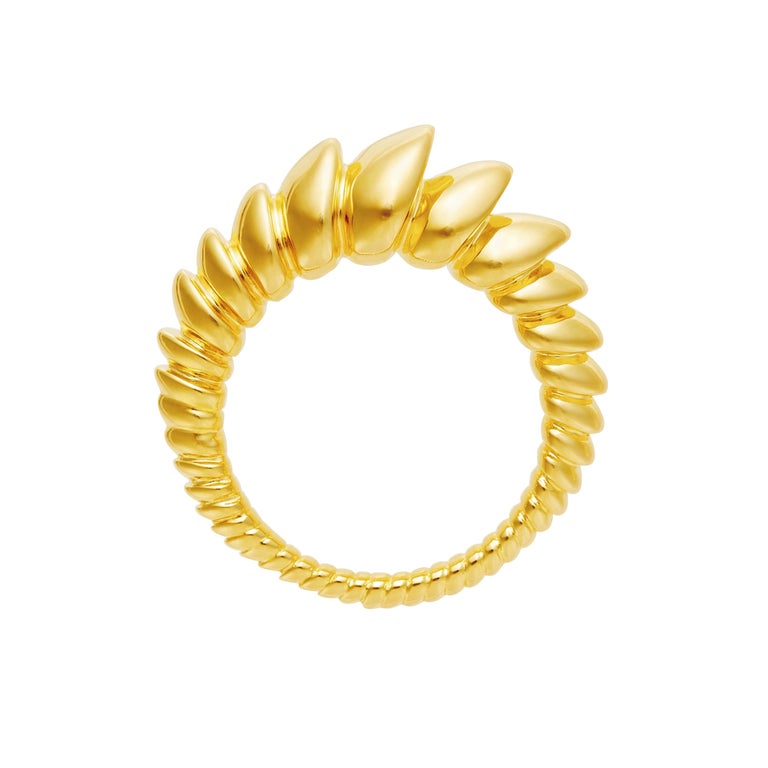 18 Carat Gold Armor Ring For Sale at 1stDibs